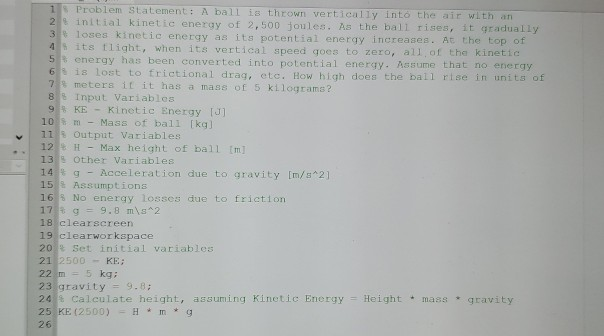 Solved How Do You Solve This In Gnu Octave Ie What Code 
