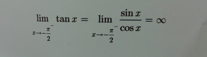 Solved lim tan x = sin x lim = ∞ COS C 7 2 2 | Chegg.com
