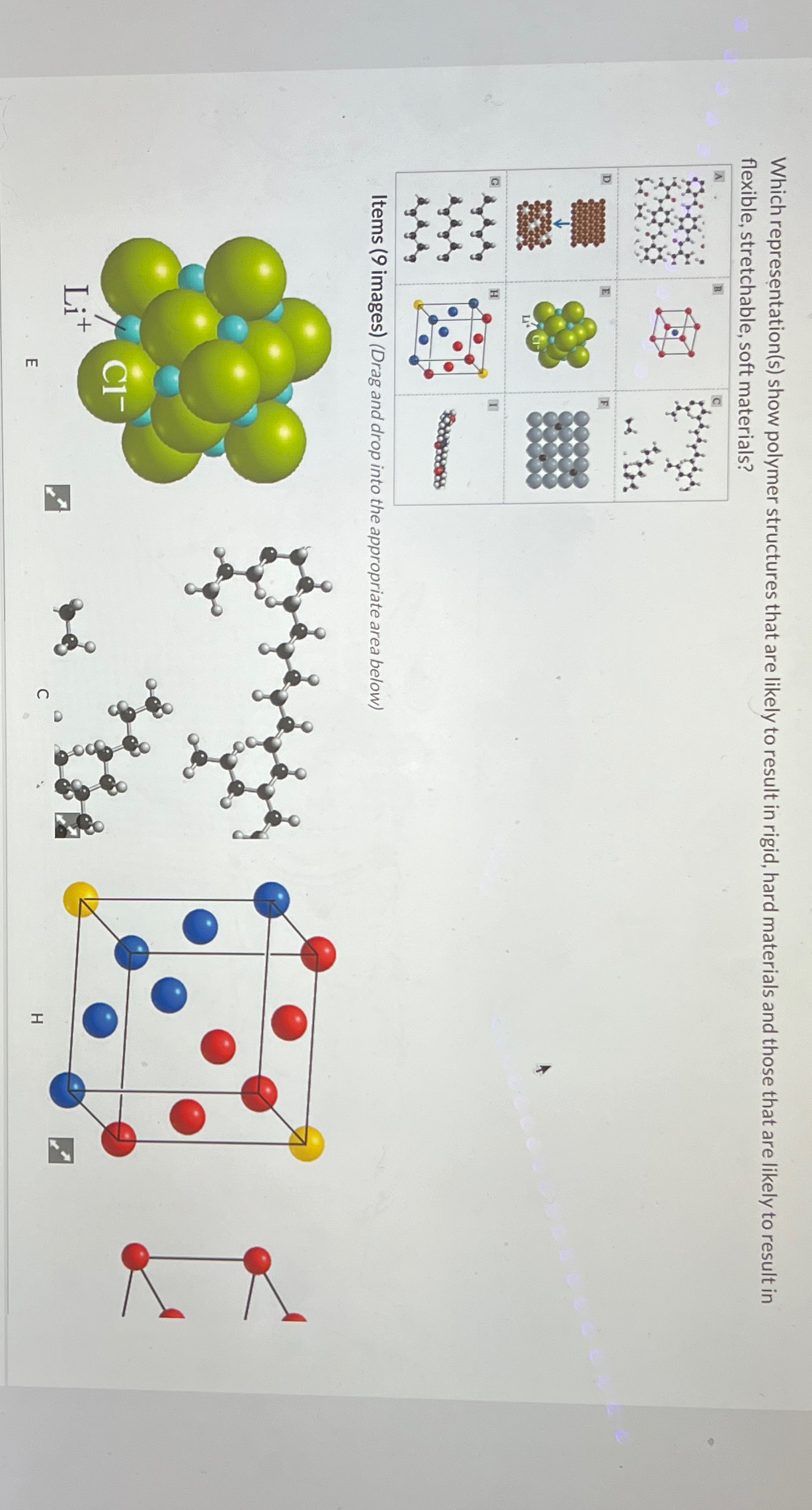 Solved Which representation(s) ﻿show polymer structures that | Chegg.com