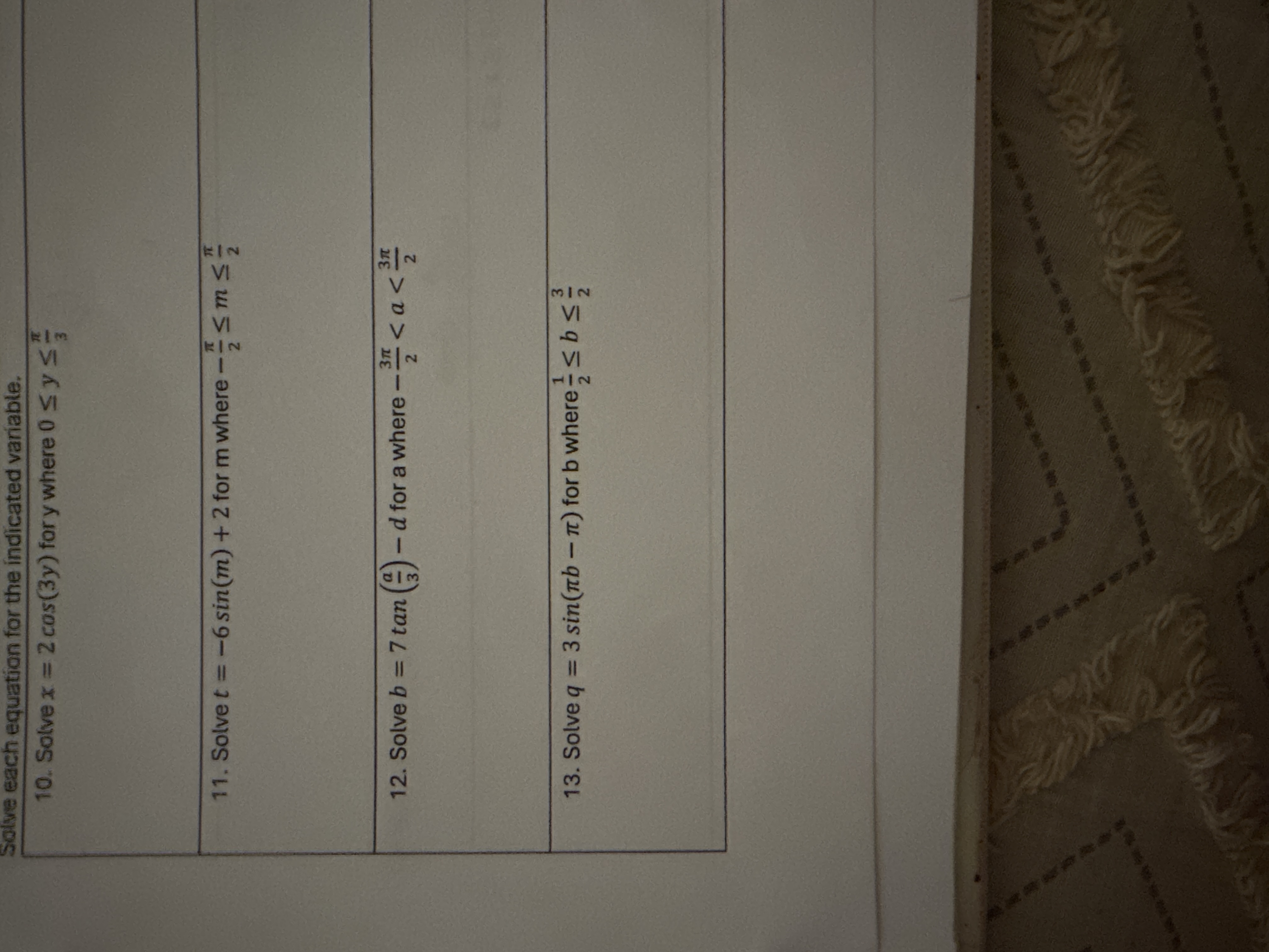 Solved Solve each equation for the indicated variable.Solve | Chegg.com
