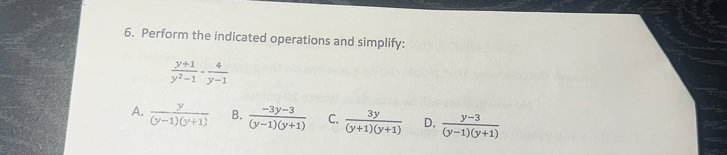 Solved Perform the indicated operations and | Chegg.com
