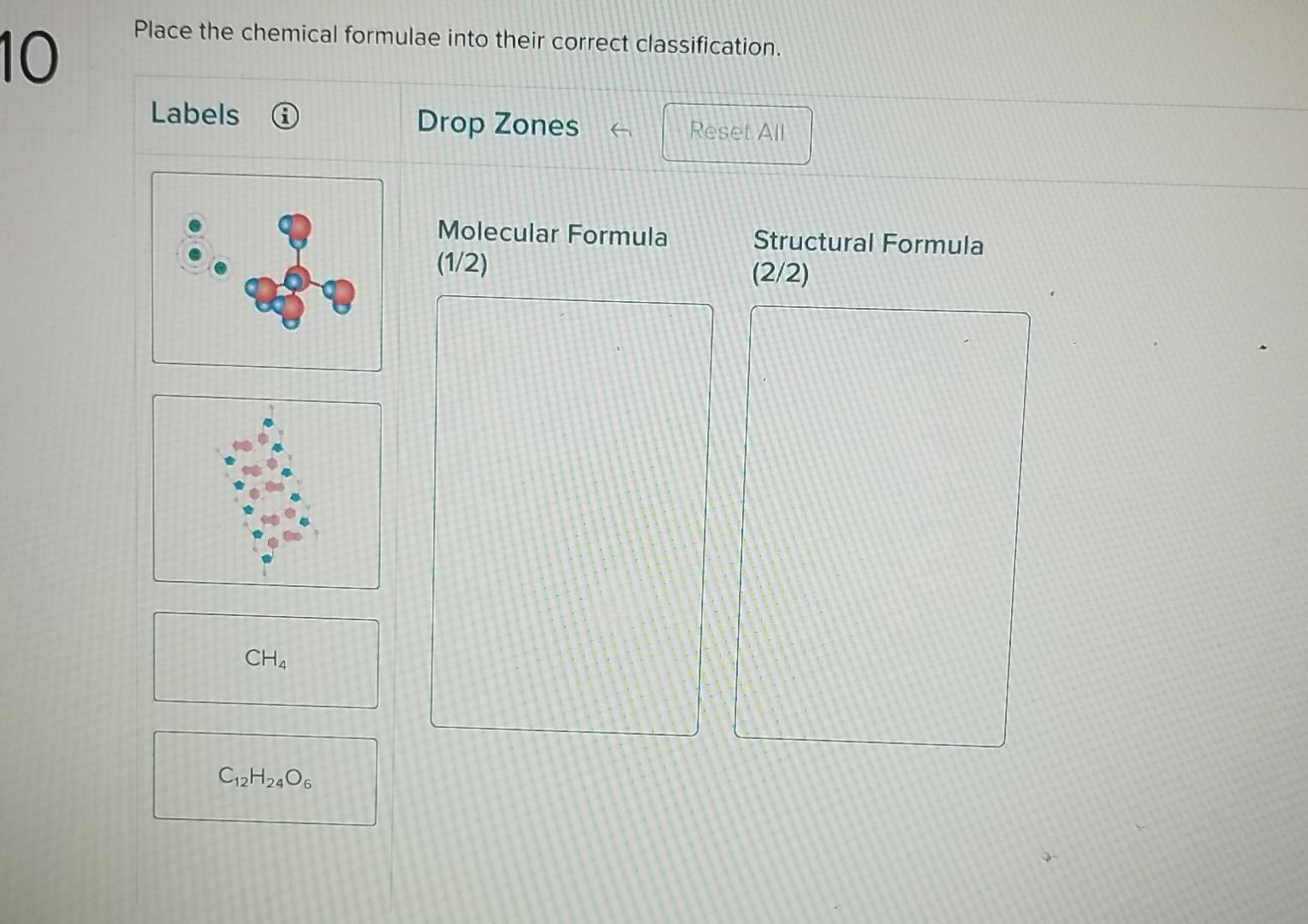 Solved Place the chemical formulae into their correct | Chegg.com