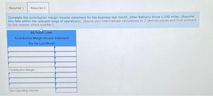 Solved Bethany Link delivers parts for several local auto | Chegg.com