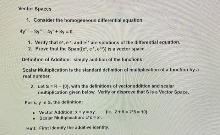 Solved 1. Consider the homogeneous differential equation | Chegg.com