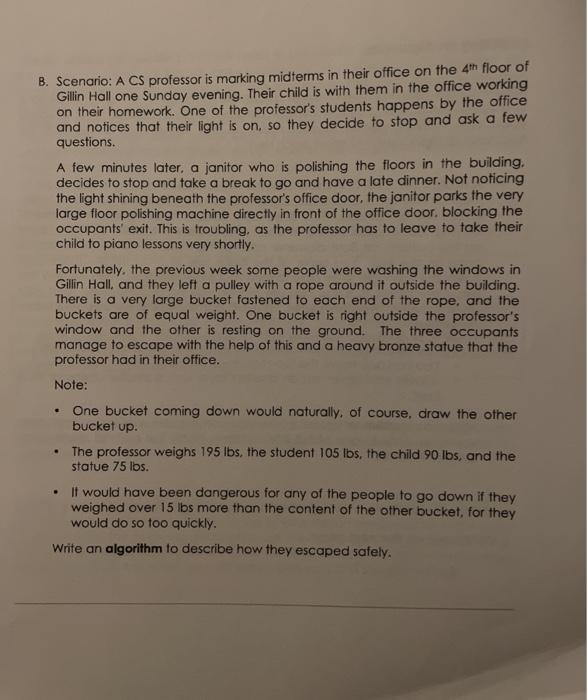 Solved 1. Writing an Algorithm: Create a new heading in your | Chegg.com