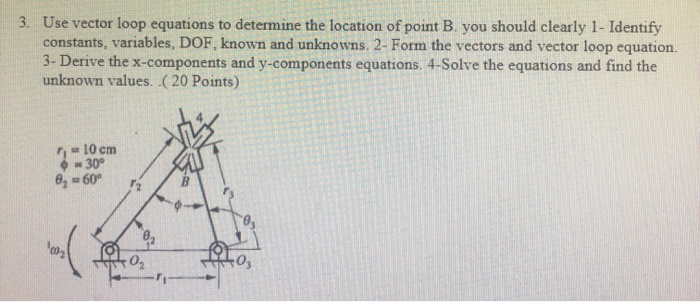 Solved 3 Use Vector Loop Equations To Determine The