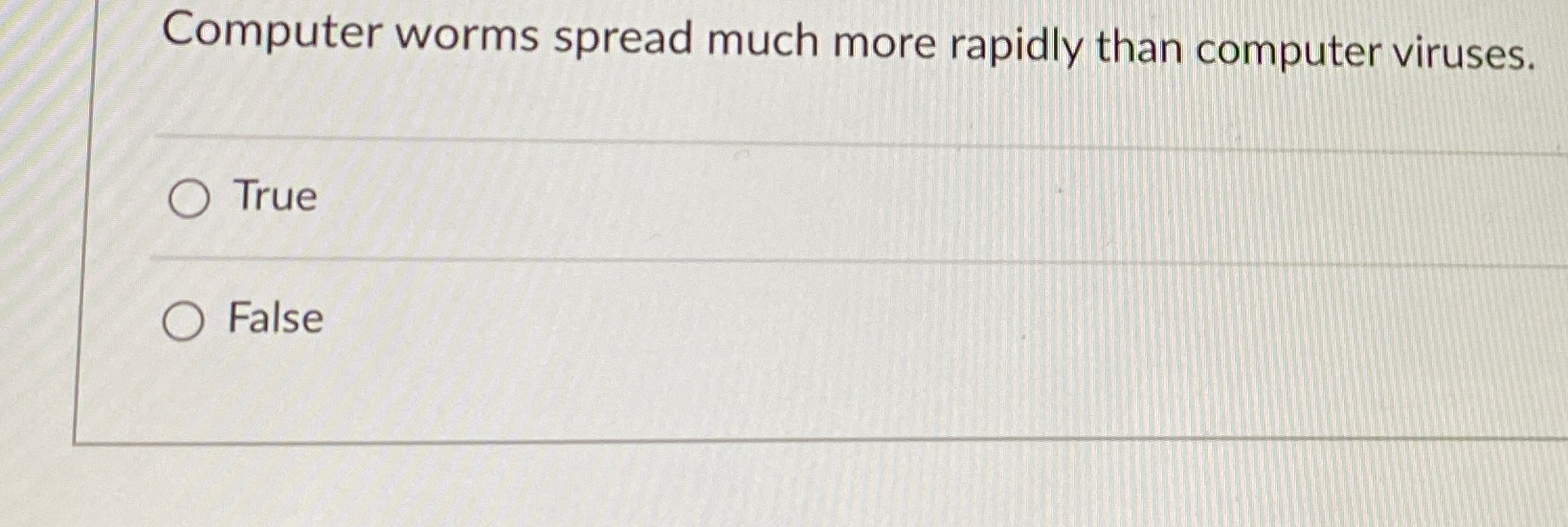 Solved Computer worms spread much more rapidly than computer | Chegg.com
