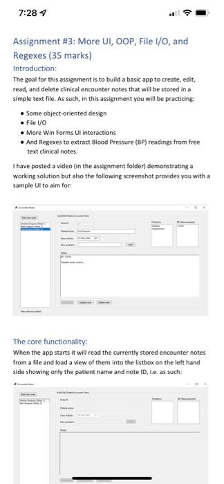 Solved 7 28 Assignment 3 More Ui Oop File 1 0 And