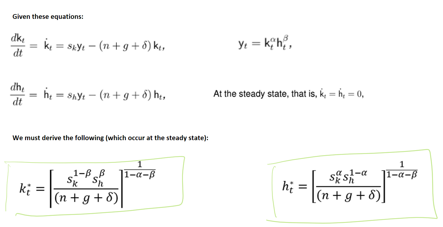 Solved Need to manipulate the equations given to get the | Chegg.com