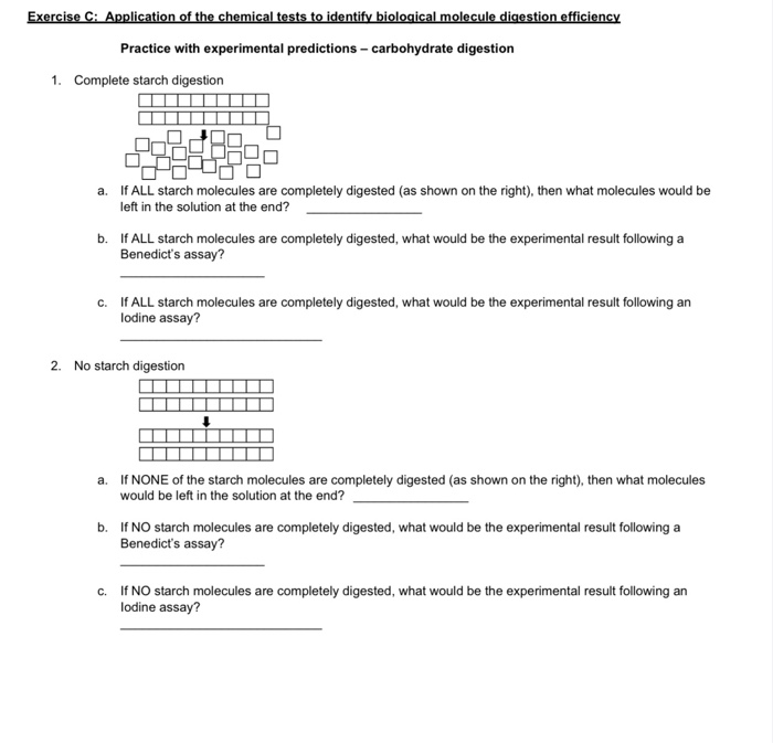 Solved Exercise C: Application of the chemical tests to | Chegg.com