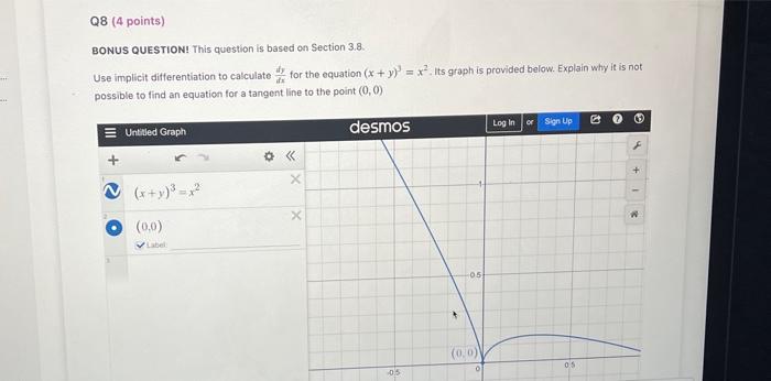 Solved BONUS QUESTION! This question is based on Section 3.8 | Chegg.com