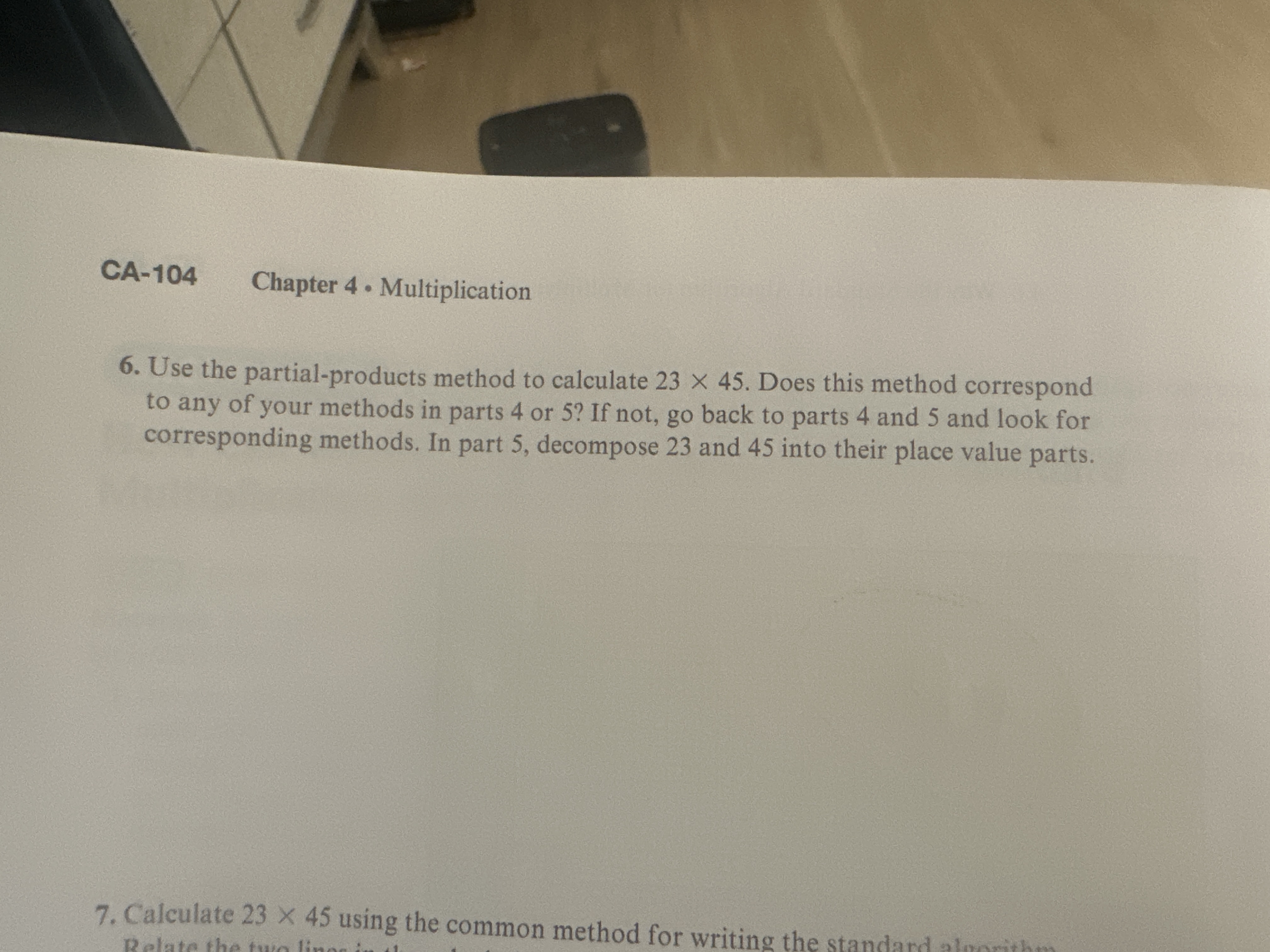 Solved Use the partial-products method to calculate 23 | Chegg.com