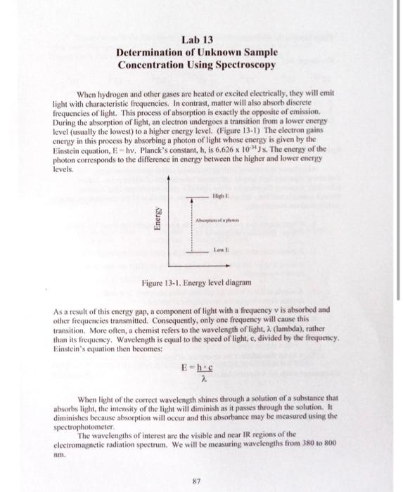 Solved Questions 1. Why do you have to wipe the cuvette | Chegg.com