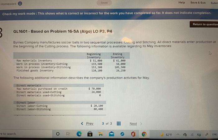 Solved Homework Saved Save & Exit Help Sub Check my work | Chegg.com