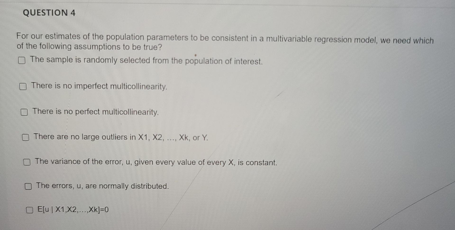 Solved QUESTION 3 If there is omitted variable bias in our | Chegg.com