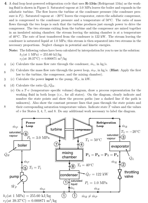 Solved 4. A dual loop heat-powered refrigeration cycle that | Chegg.com