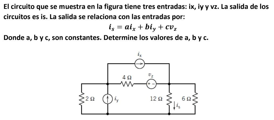 Solved El circuito que se muestra en la figura tiene tres | Chegg.com