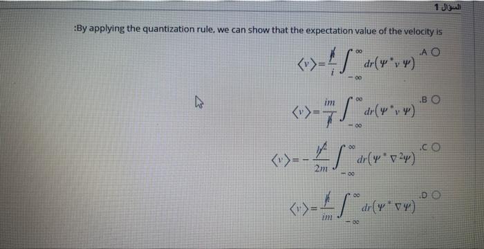 Solved :By applying the quantization rule, we can show that | Chegg.com