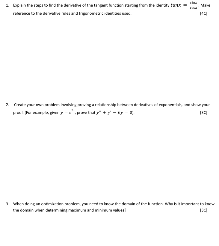 Solved Explain the steps to ﻿find the derivative of ﻿the | Chegg.com