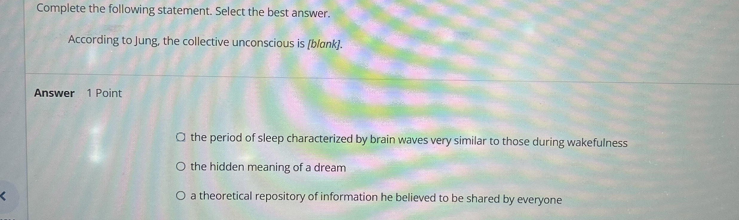 Solved Complete the following statement. Select the best | Chegg.com