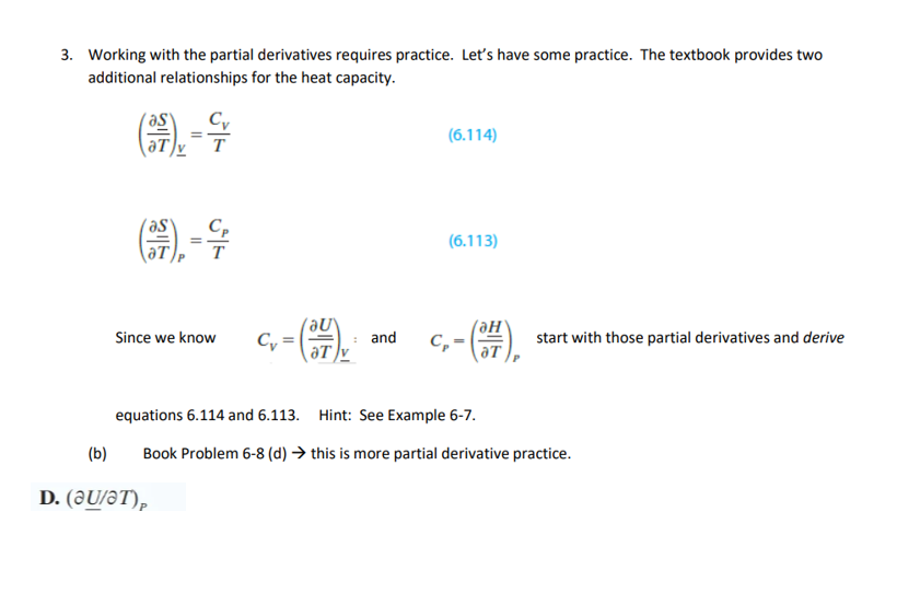 Solved Since we know : and start with those partial | Chegg.com