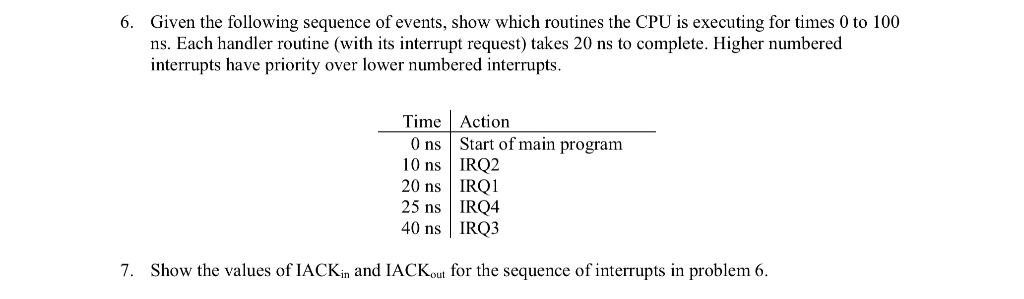 Solved DO QUESTION 7 ﻿NOT 6. ﻿Given the following sequence | Chegg.com