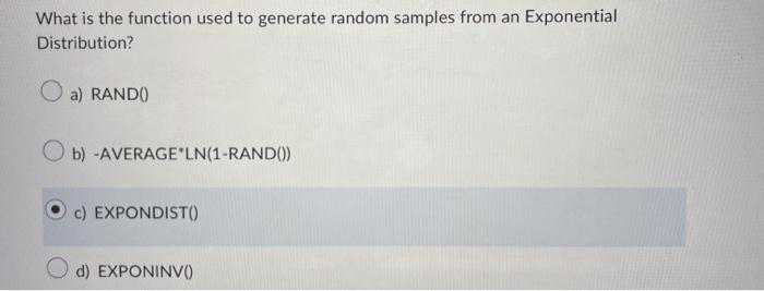 Solved What is the function used to generate random samples | Chegg.com