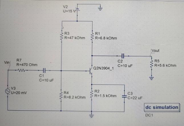 Solved please build the attached circuit in qucs and plot | Chegg.com