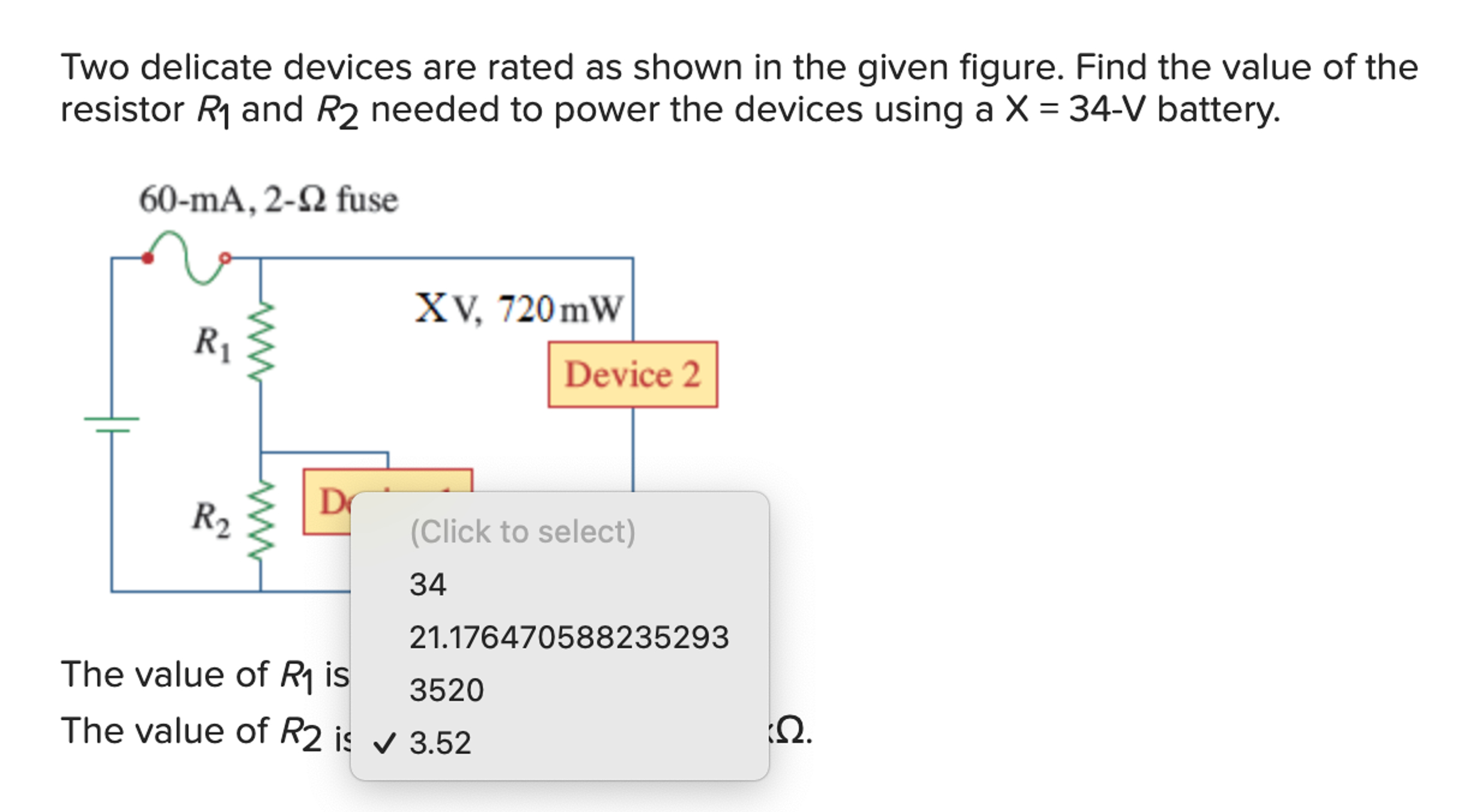 HELP ME FIND R1 ﻿AND R2 ﻿PLEASE...Two delicate | Chegg.com