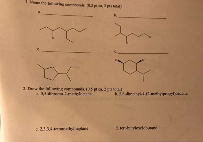 Solved 3. Draw the following compounds as their most stable | Chegg.com