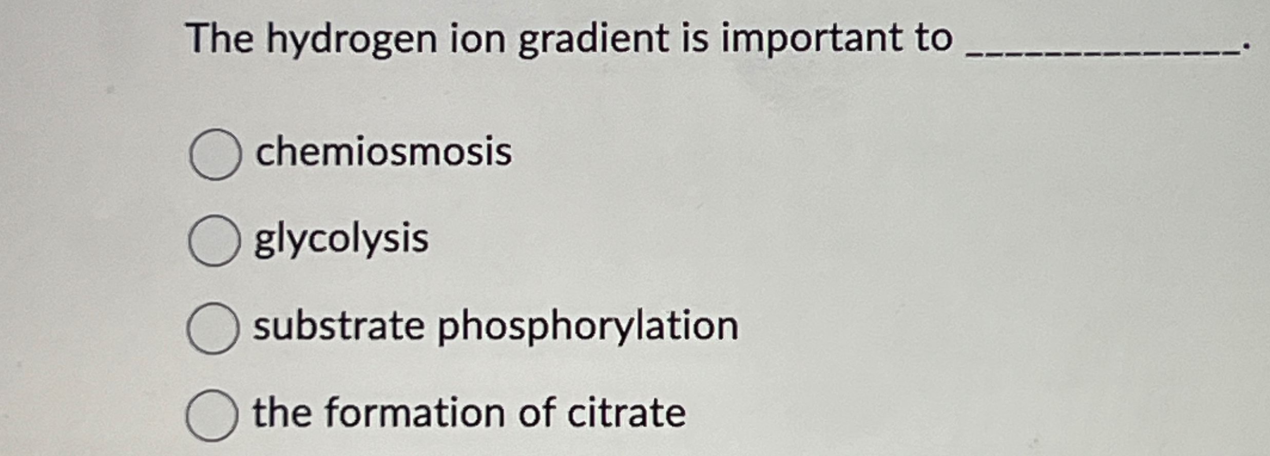 Solved The hydrogen ion gradient is important | Chegg.com