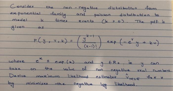 Solved Explain me by solving this MLE question(Note - Don't | Chegg.com