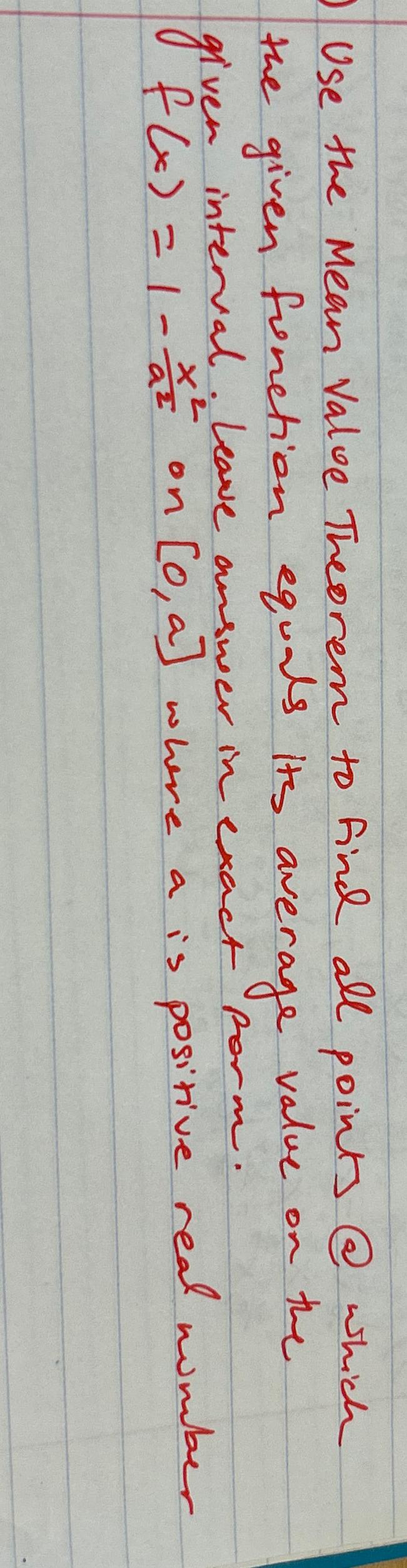 Solved Use The Mean Value Theorem To Find All Points Which