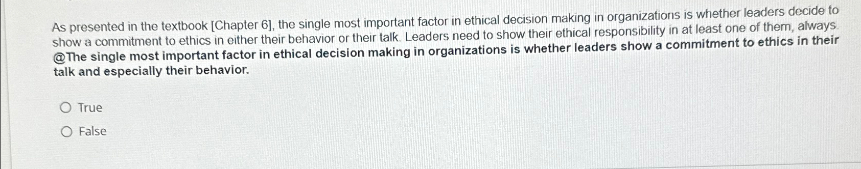 Solved As presented in the textbook [Chapter 6], ﻿the single | Chegg.com