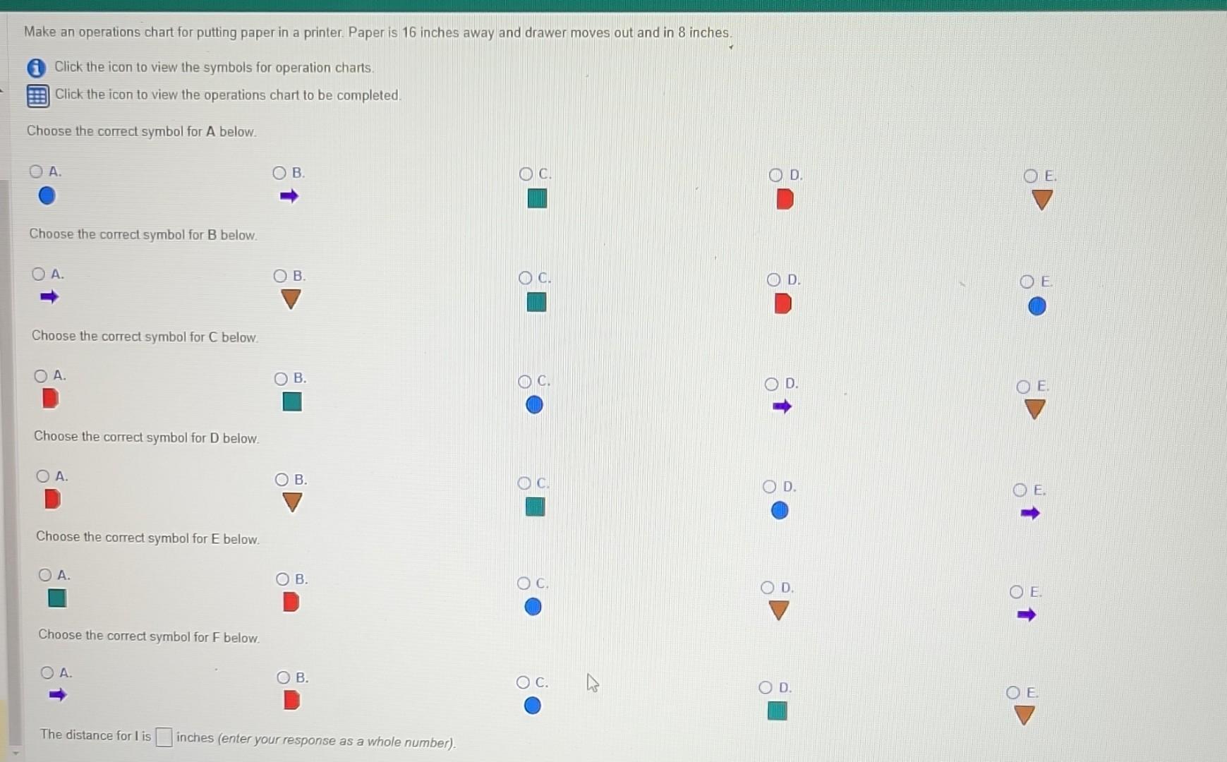 Make an operations chart for putting paper in a | Chegg.com