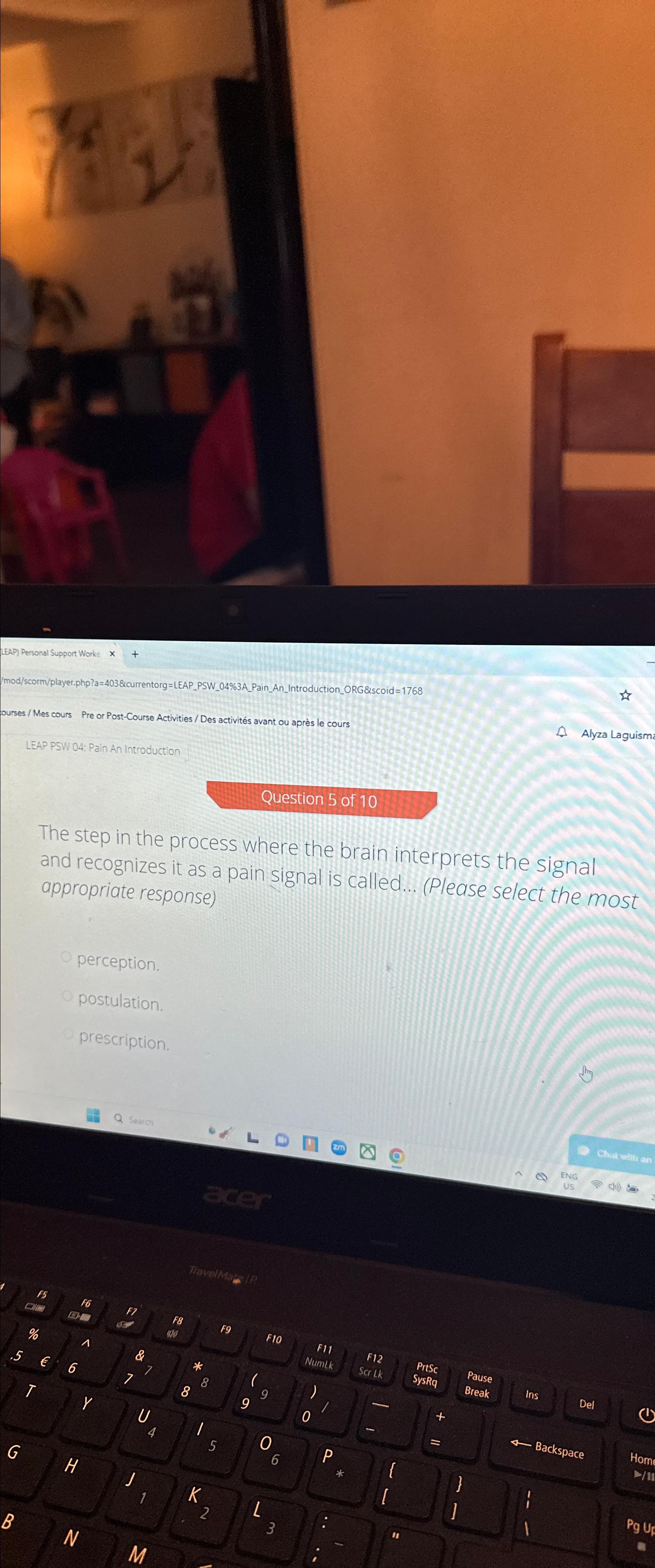 Solved (EAP) ﻿Personal Support Worke | Chegg.com