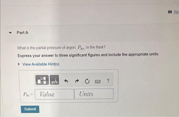 Solved A 1.00 L flask is filled with 1.45 g of argon at | Chegg.com