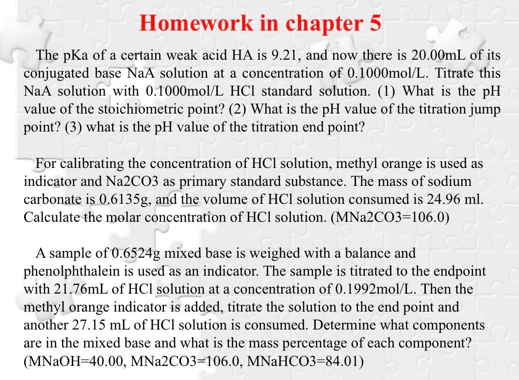 Solved The pKa of a certain weak acid HA is 9.21 , and now | Chegg.com