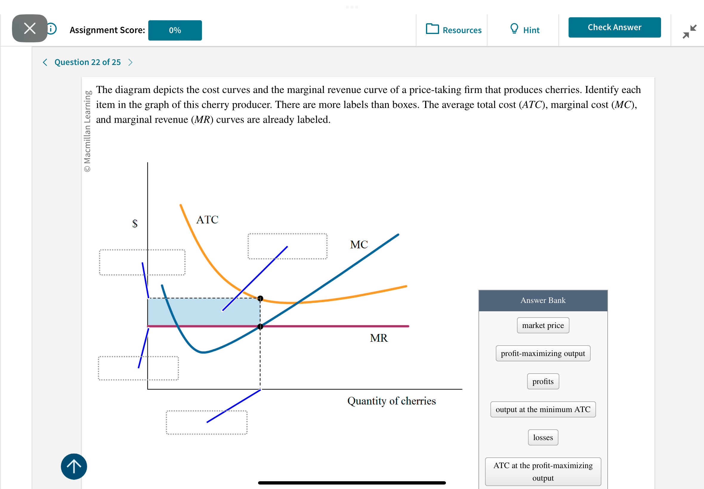 Solved Assignment Score:ResourcesHintQuestion 22 ﻿of 25The | Chegg.com