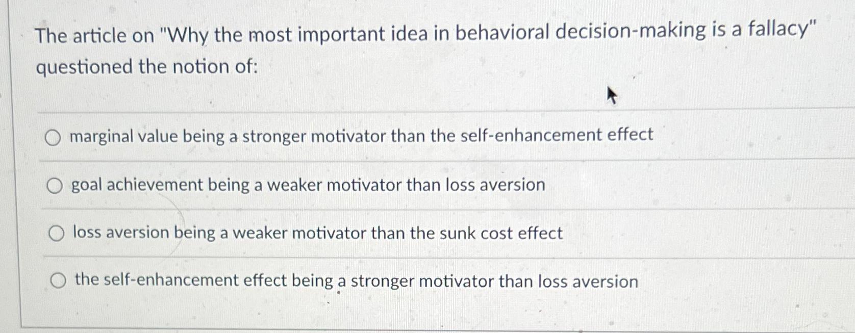 Solved The article on "Why the most important idea in | Chegg.com