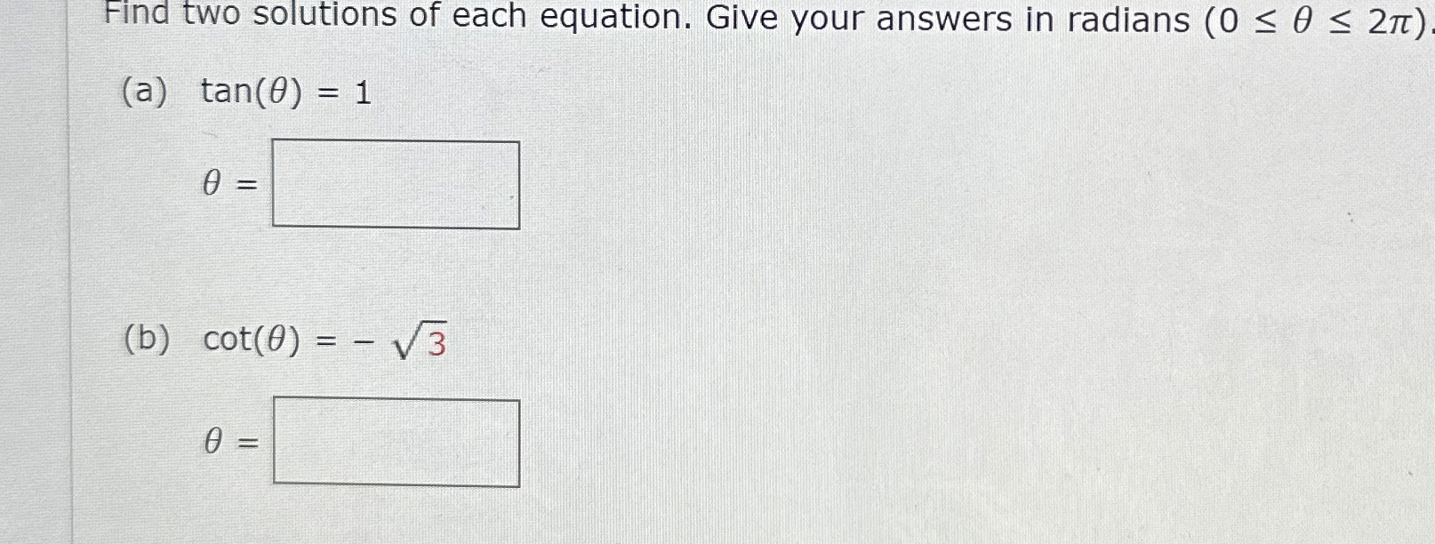 Solved Find two solutions of each equation. Give your | Chegg.com