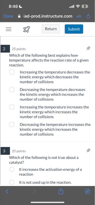 Solved 25 points Which of the following statements is | Chegg.com