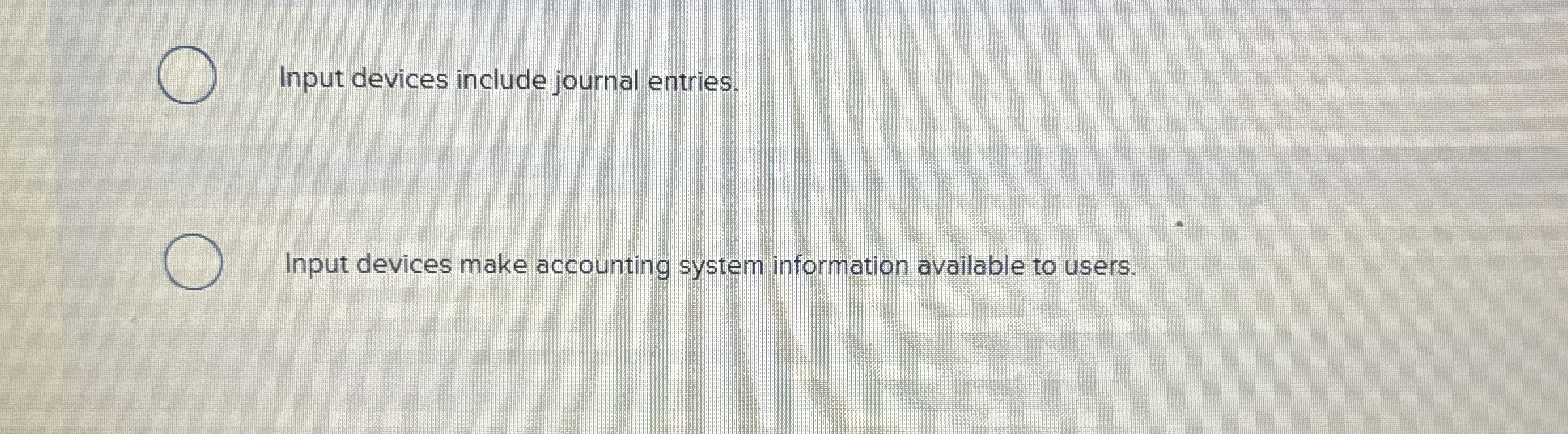 Solved Which of the following statements regarding input | Chegg.com