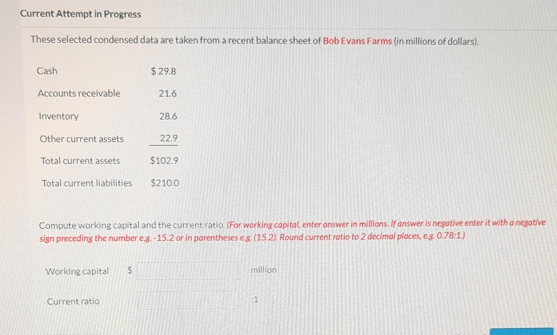 Solved Current Attempt in Progress These selected condensed | Chegg.com