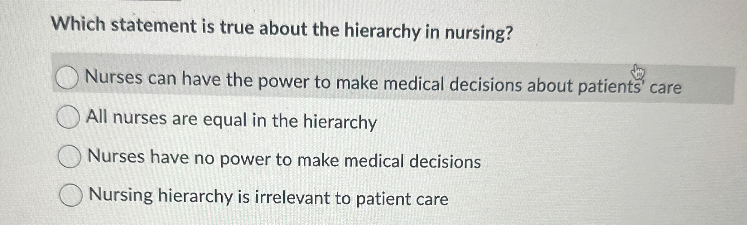 High Quality SOLUTION Which statement is true about the hierarchy in | Chegg.com