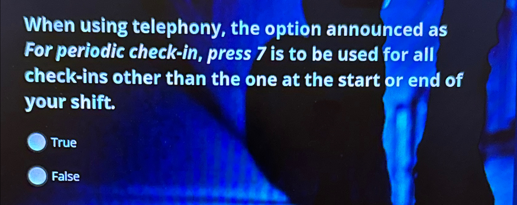 Solved When using telephony, the option announced as For | Chegg.com