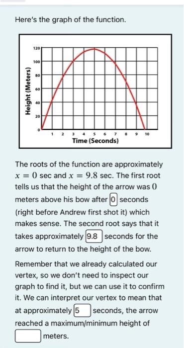 Solved Here's the graph of the function. The roots of the | Chegg.com