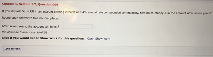 Solved FULL SCREEN PRINTER VERSION BACK Chapter 1, Section | Chegg.com