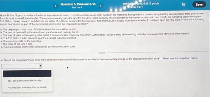 Solved fome Builder Supply, a retaller in the home | Chegg.com