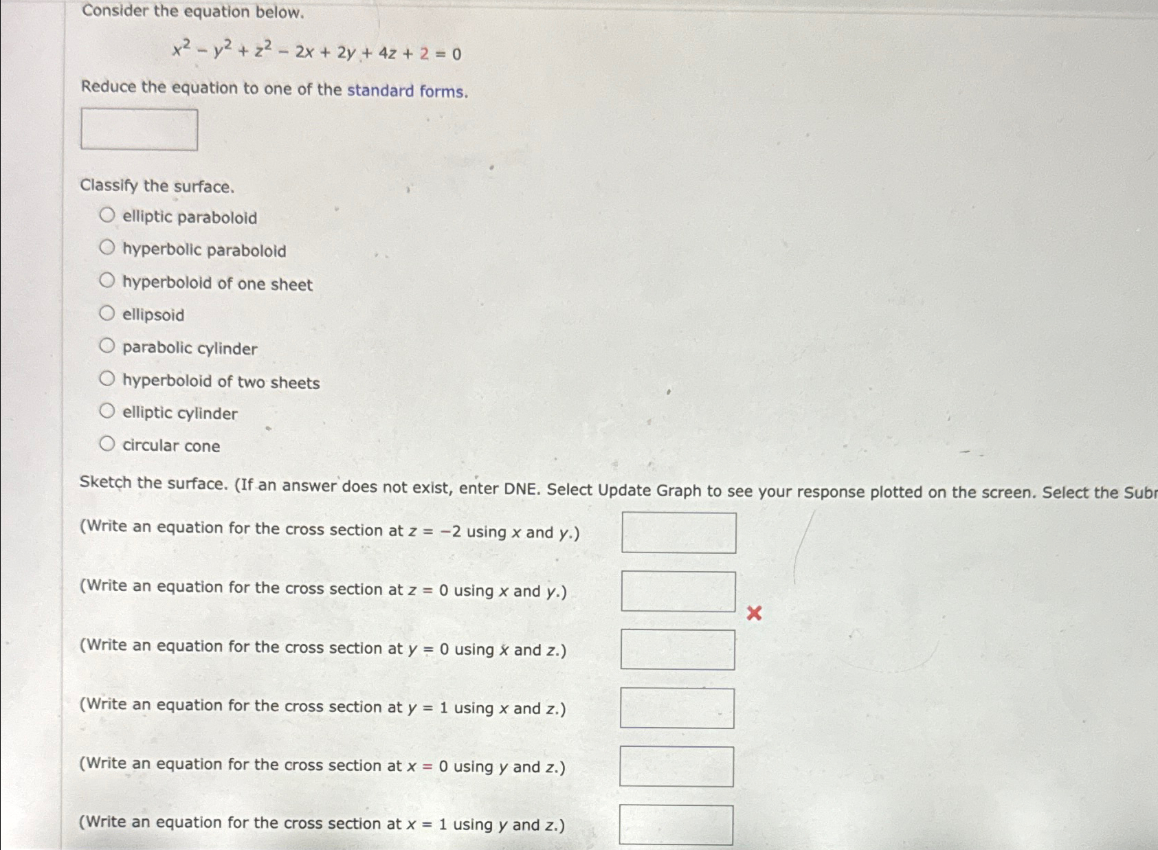 Solved Consider the equation | Chegg.com